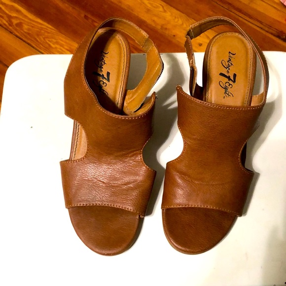 Vintage 7 Eight | Shoes | Vintage 7 Eight Leather Heels | Poshmark